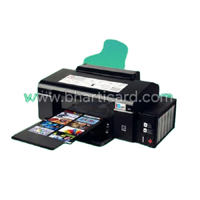 Pvc Id 10 Cards Tray Pvc Id Card Printing Machine Inkjet Manual Flatbed ...