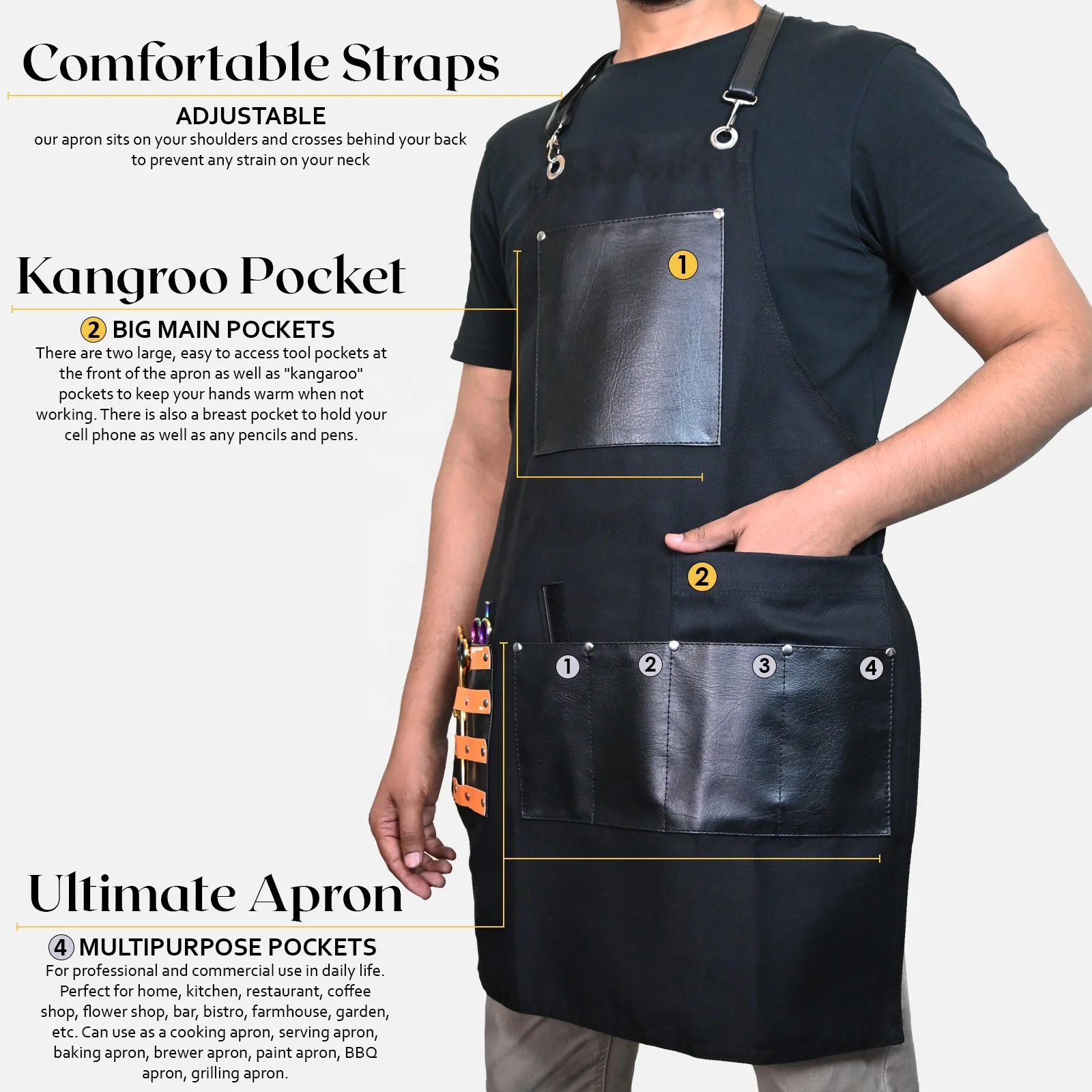 Hair Cutting Apron Barber Custom Barber Aprons - Buy High Quality ...