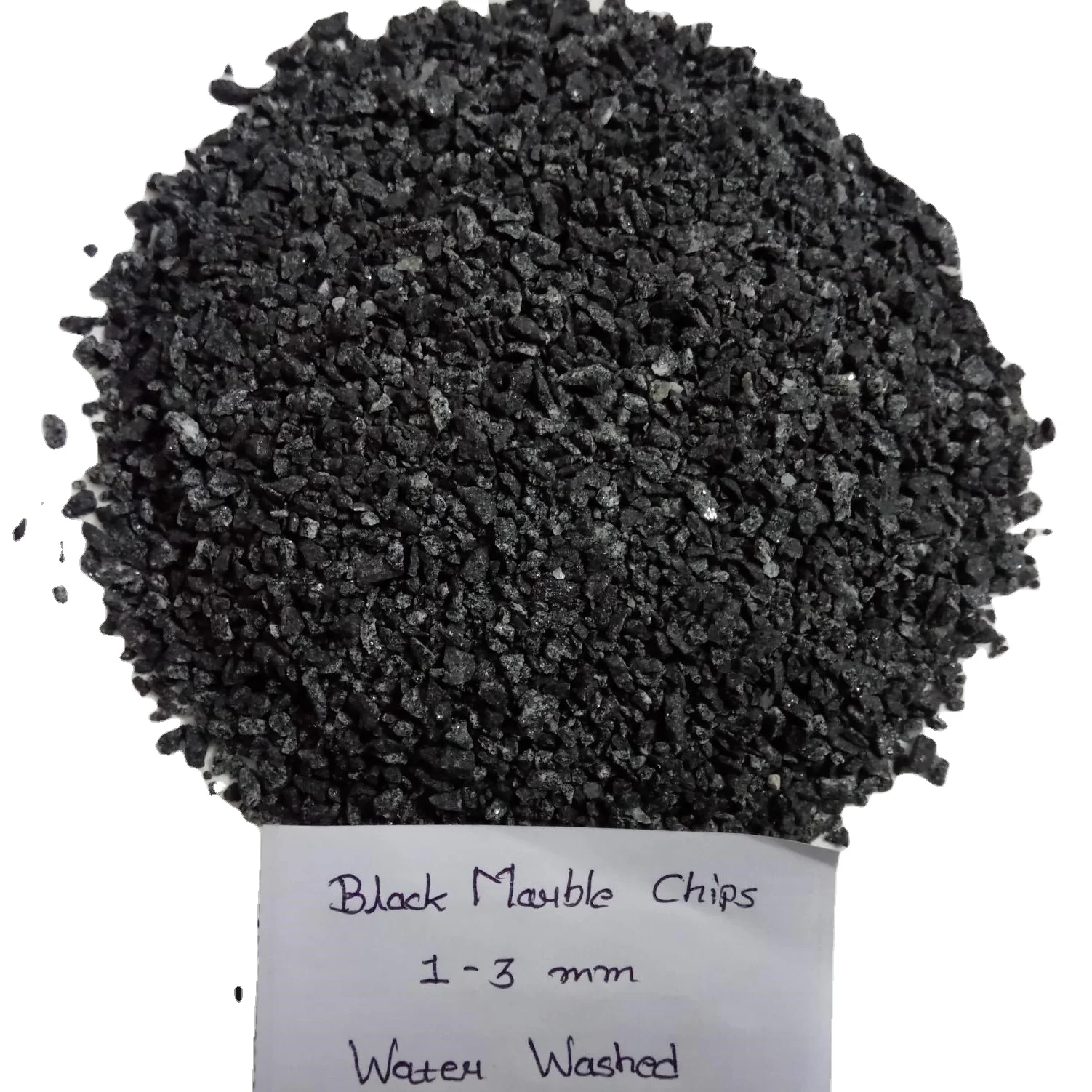 Jet Black Natural Aggregate Stone Chips for Landscaping