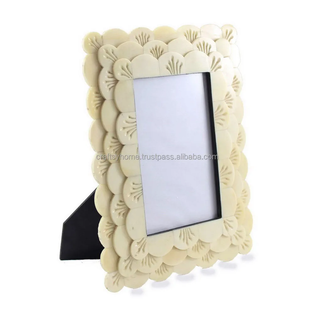 Modern Luxury Bone Inlay Photo Frame For Table Decor Hand Carved Photo ...