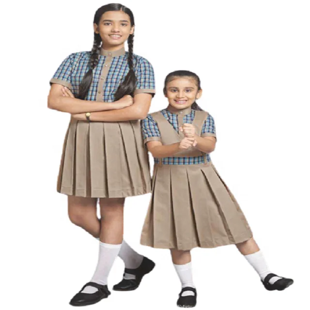 Modern Wholesale Primary High School Uniforms Dress Set For Girls Shirt ...