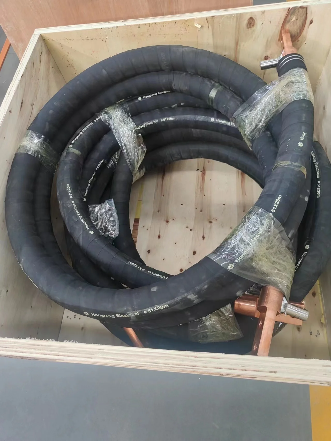 Induction Furnace Water Cooled Cable - 99.95% Pure Copper