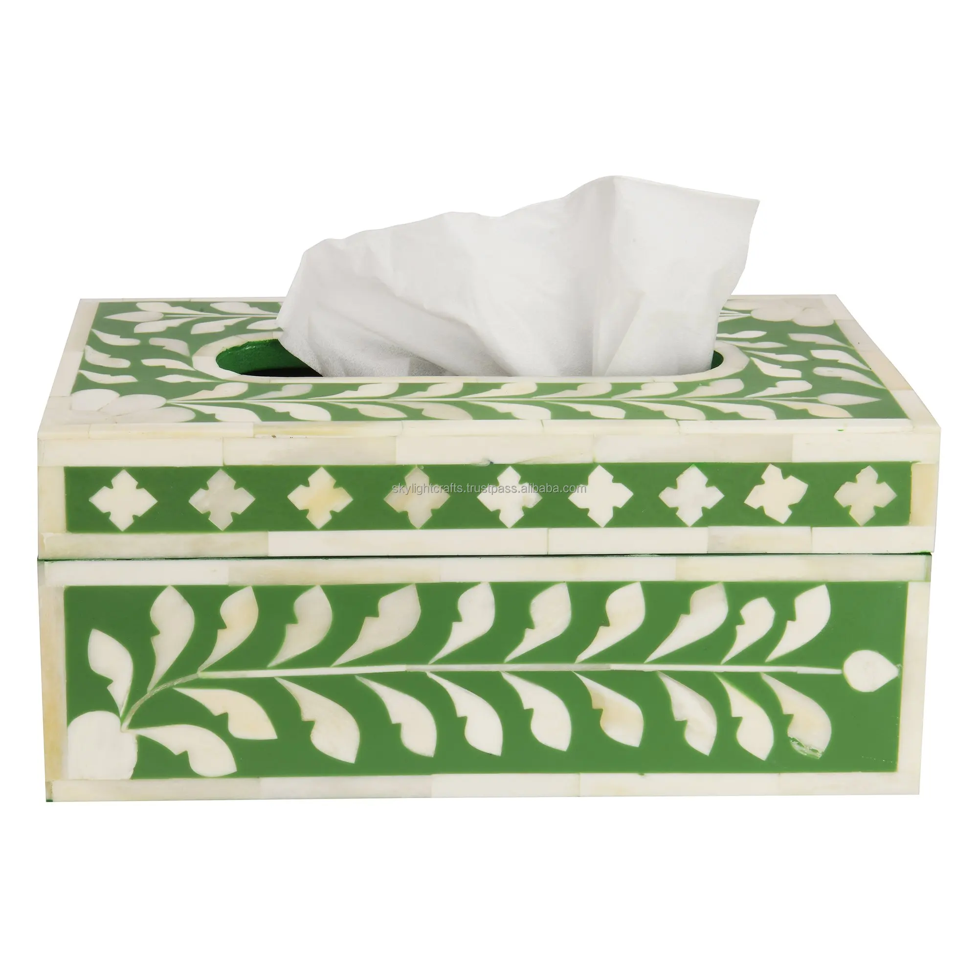 Wholesaler Bone Inlay Finished Tissue Box Customized Logo Fashion ...