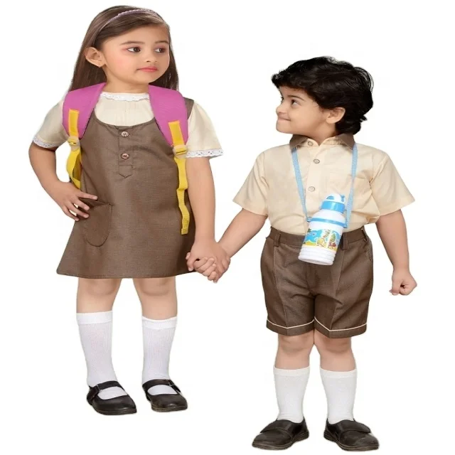 Custom New Arrival Primary Kindergarten Clothes Khaki School Uniform ...