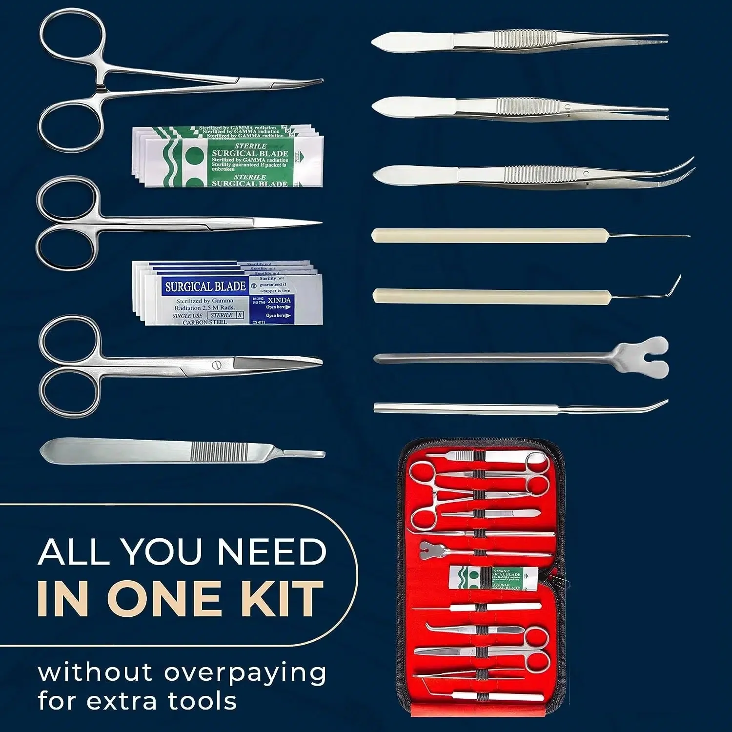 Essential Basis Dissection Kit Steel Surgical Instruments Medical ...