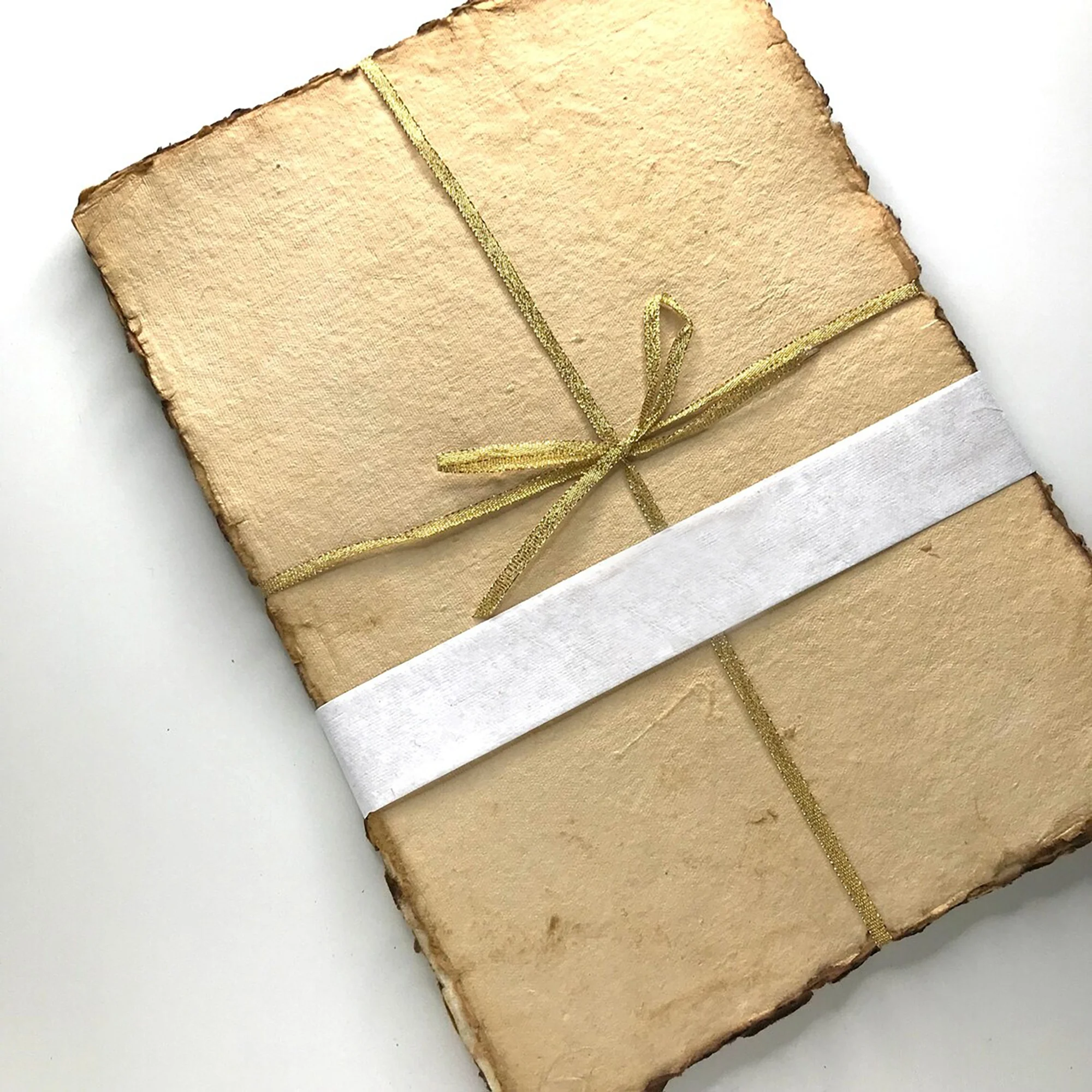 A4 A5 Brown Deckle Edge Cotton Rag Handmade Paper 200 Gsm Eco-friendly ...