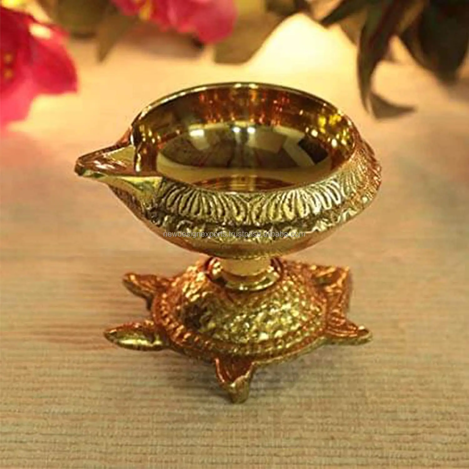 Kuber Diya With Turtle Base,Engraved Design Diyas For Pooja,Diwali And ...