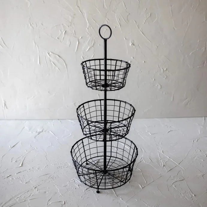 Modern Design Three Tier High Quality Top Selling Black Storage And ...