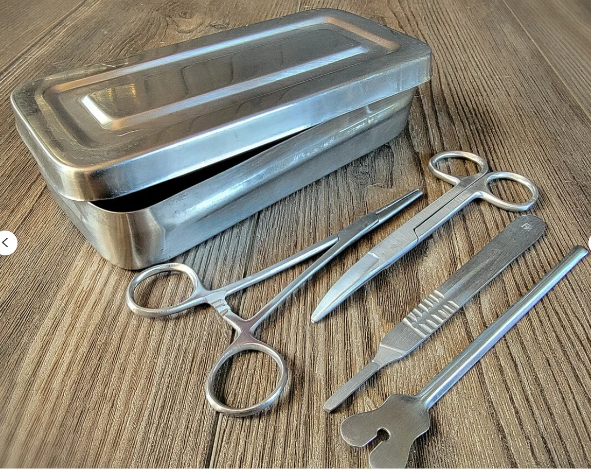 Surgical Basic Minor Surgery Instruments Set Of 13 Pcs With Box Box ...