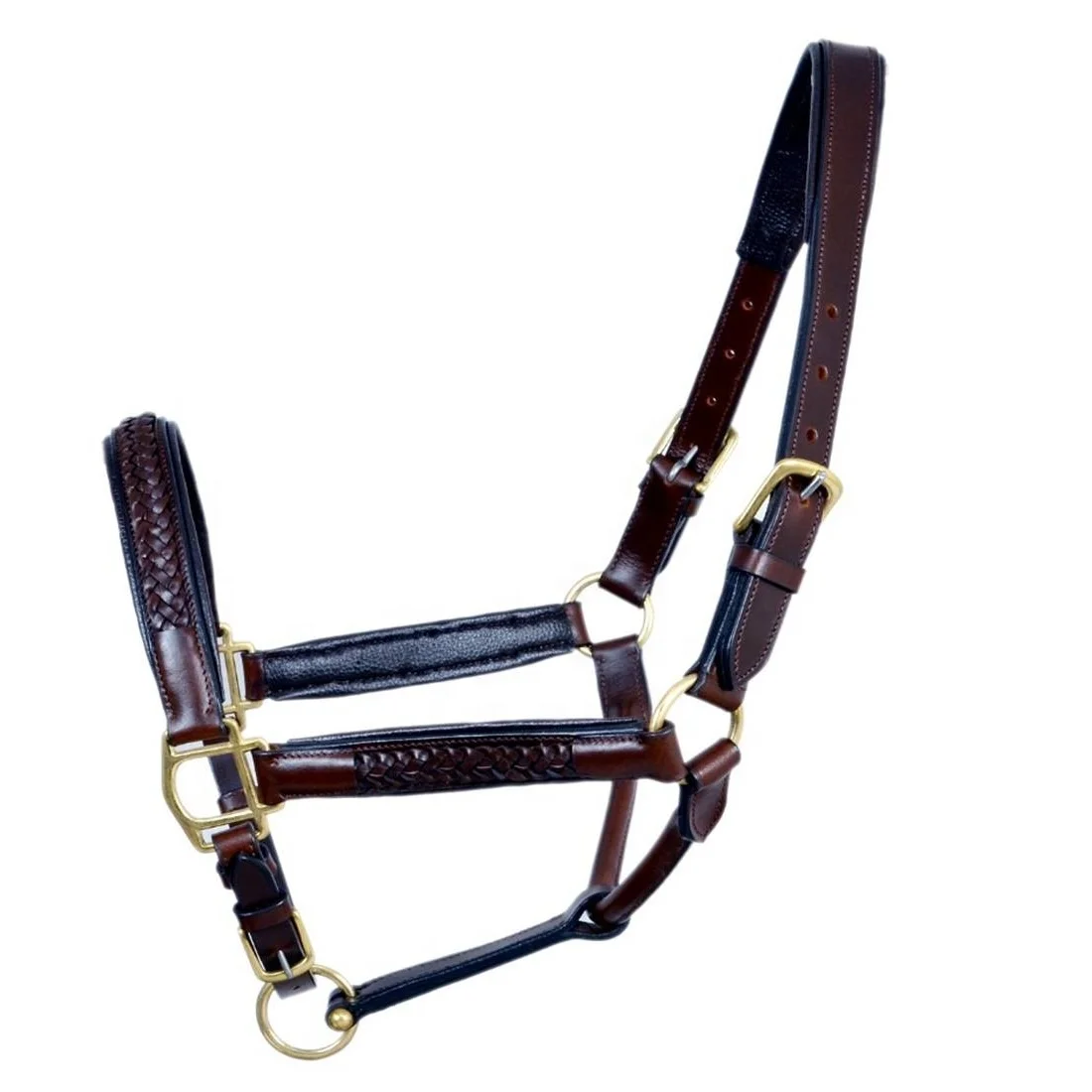 Nylon Halter With Leather Beaded Headpiece Western Horse Nylon Halter ...