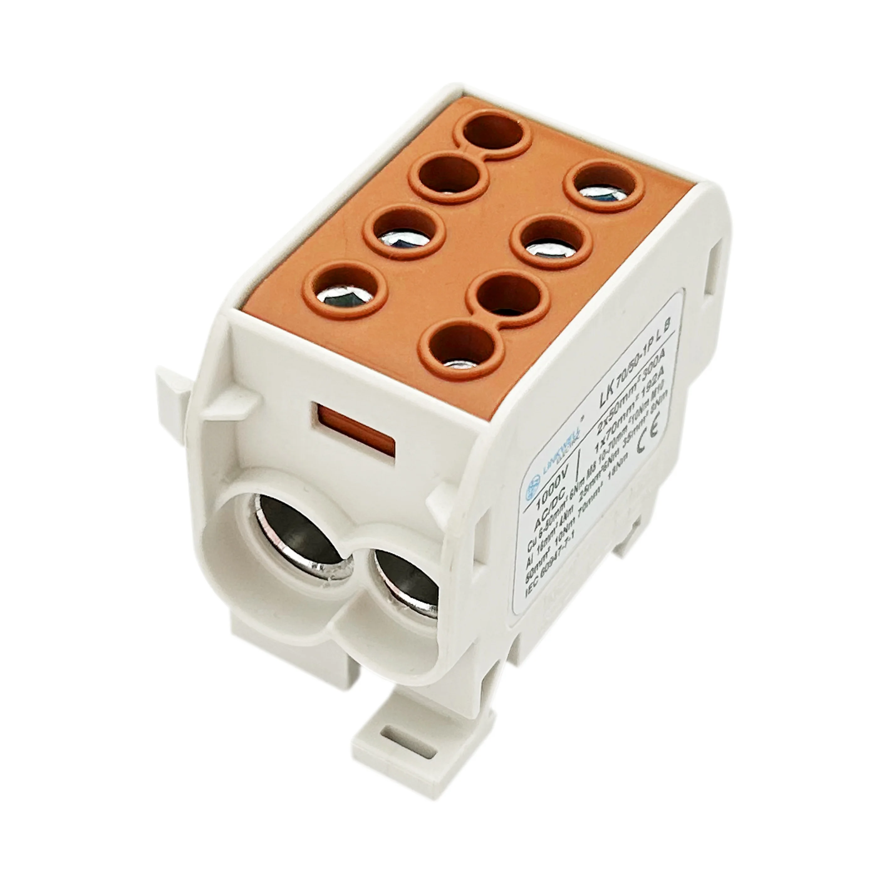 Linkwell Lk70/50-1 Pole Connection Feed Through Din Rail Screw Plastic ...