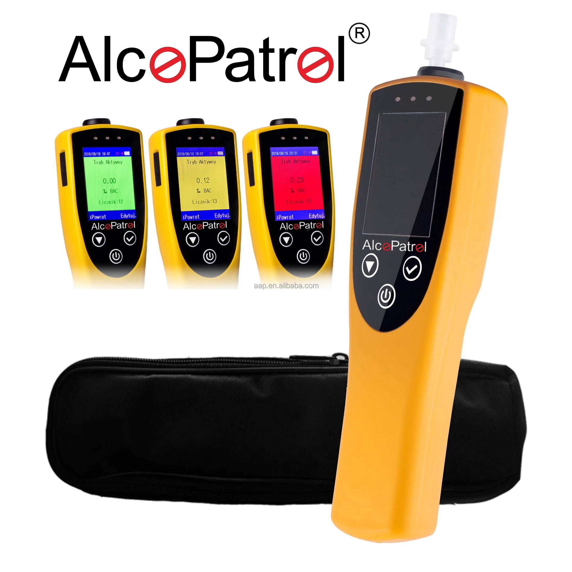 Yellow Breathalyzer - Professional Breath Alcohol Sensor