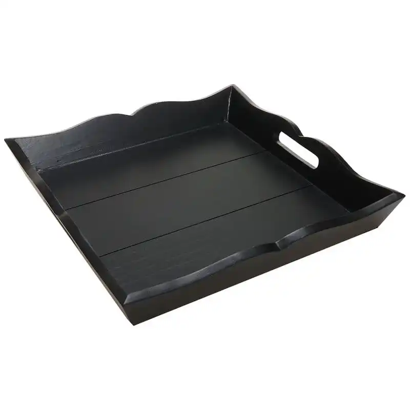 Best Quality Black Colour Square Shape Tray Customized Size By Wonder ...