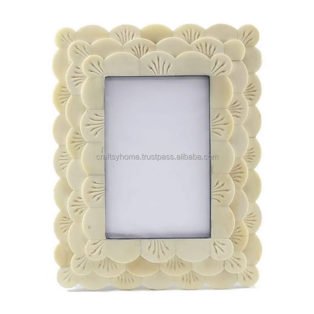 Modern Luxury Bone Inlay Photo Frame For Table Decor Hand Carved Photo ...