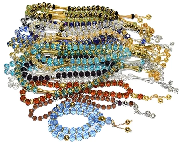 10 Crystal Tasbeeh Sebha Tasbih Sibha Subha Rosary Masbaha