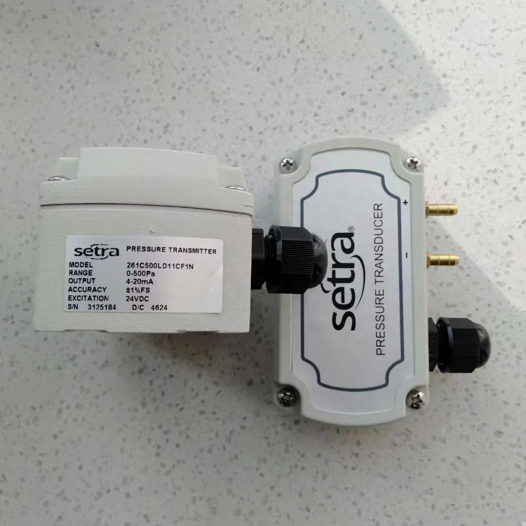 Setra Pressure Differential Sensor Air Duct Transmitter 2661100LBACT1C ...