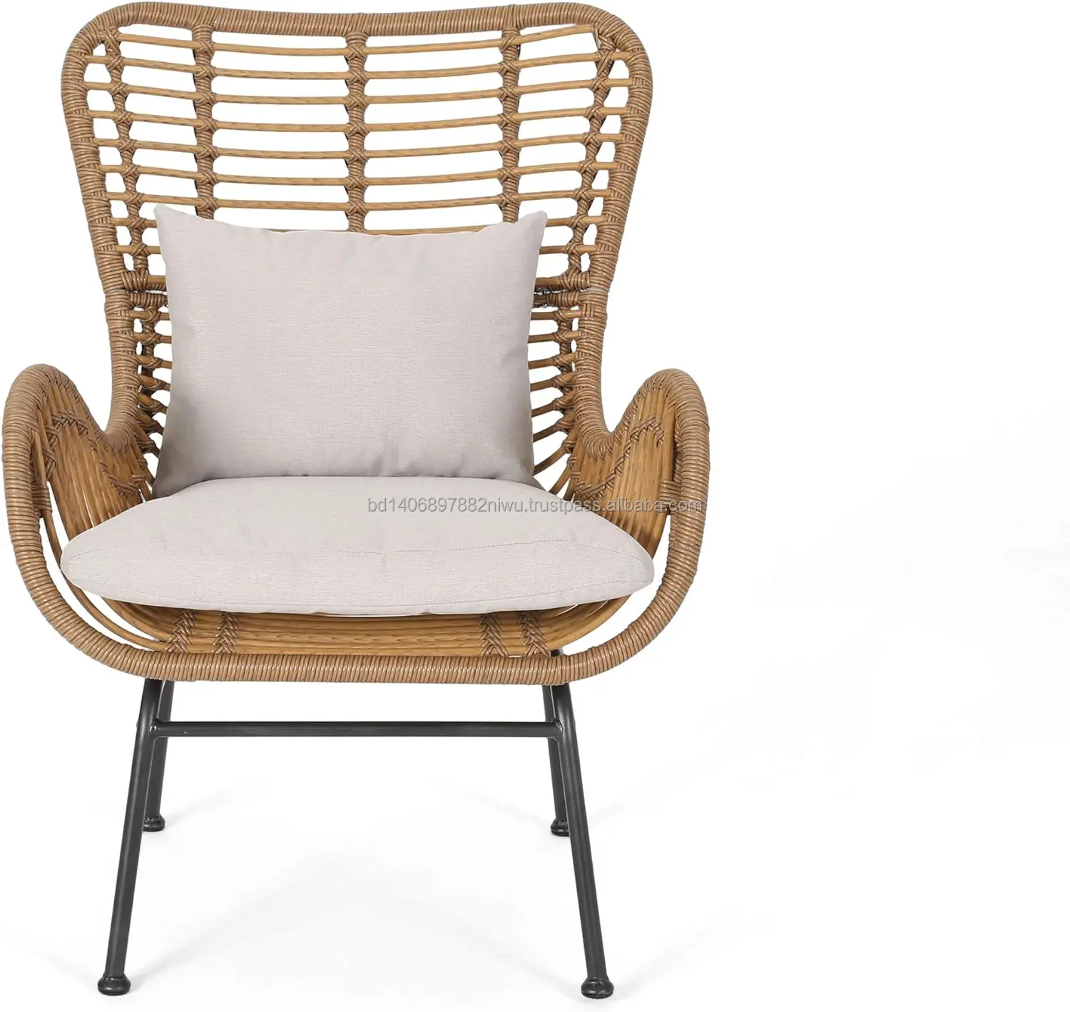 Rattan Outdoor Dining Chairs,500lbs,Beige Rattan Chair Exclusive Design ...