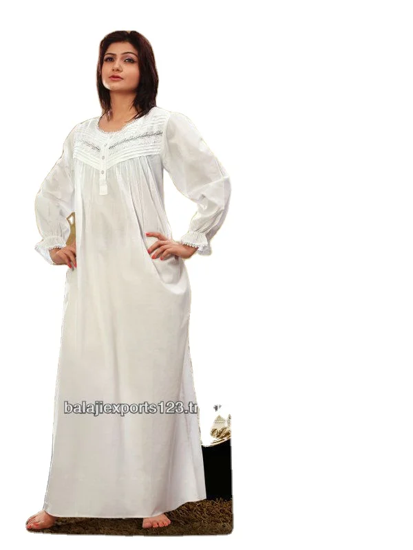 New Abaya Arabic Ladies Gown Muslim Plus Size Nightgown Wear Womens ...