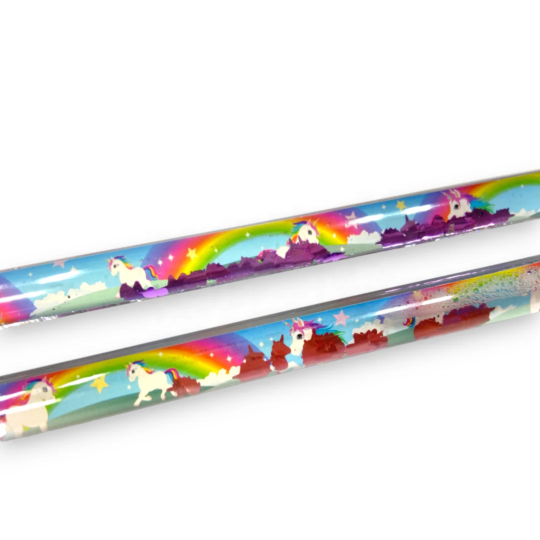 Water Filled Toy Baton Glitter Wand Interactive Toy Educational ...
