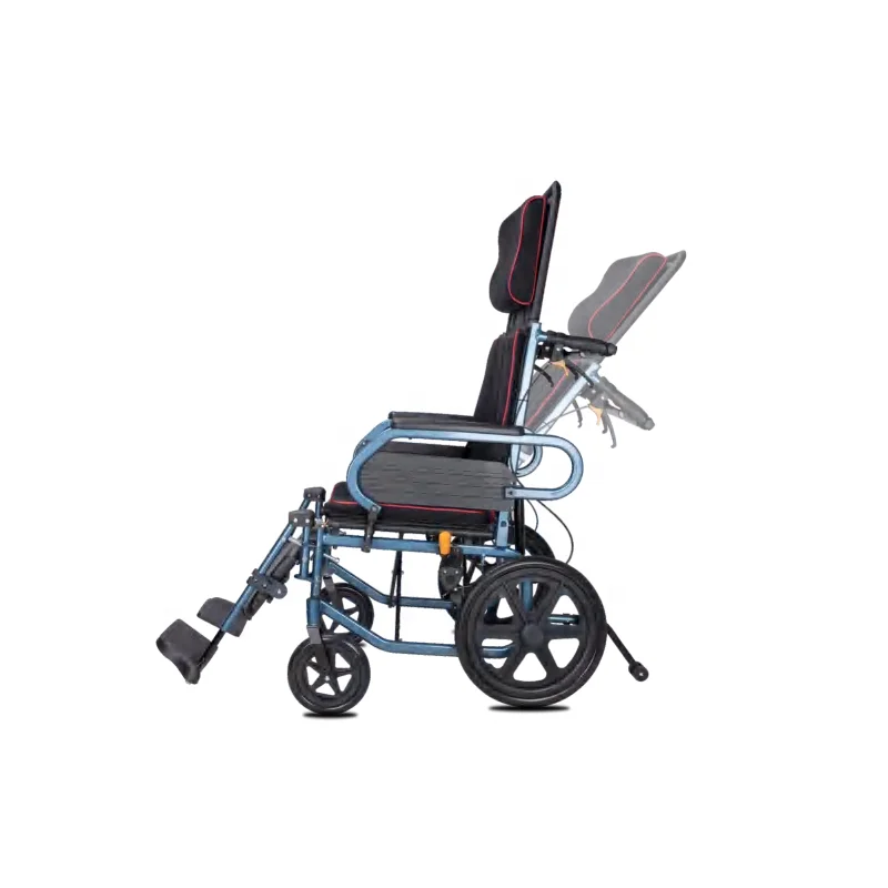 T01-16 Lightweight Aluminum Stroller Wheelchair For Adults Reclining ...