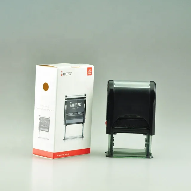 WES Custom Self Inking Stamp - Oval, Square Shape Seal