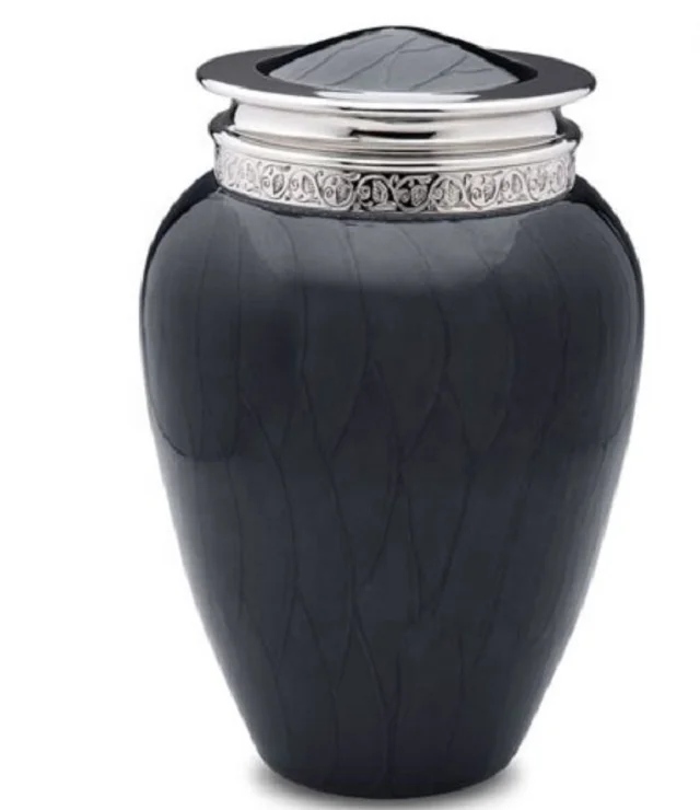Metal Cremation Urn Engraved Aluminium Adult Urn For Human Ashes ...
