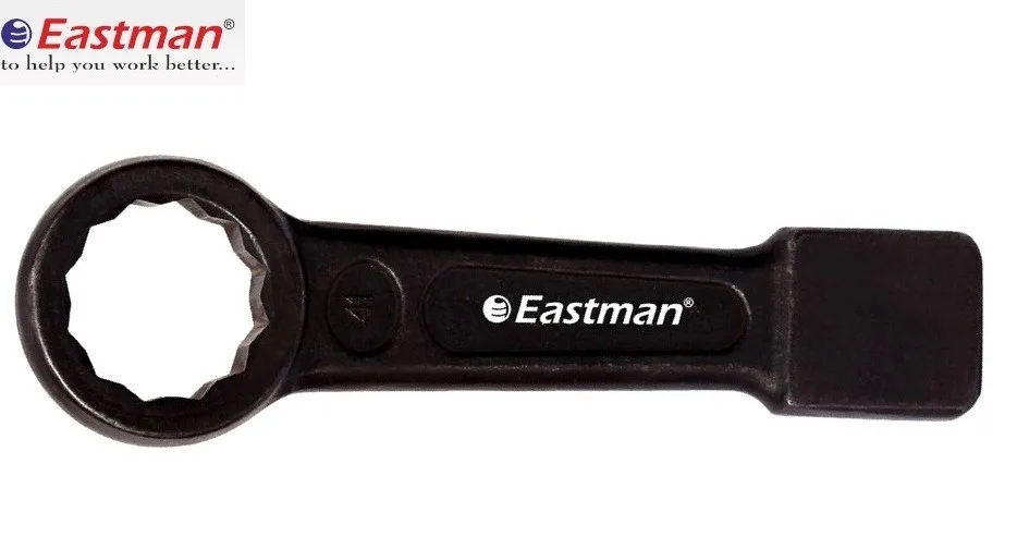 Heavy Duty Ring Slogging Spanner E-2411 Eastman Brand Hammer Knocking ...