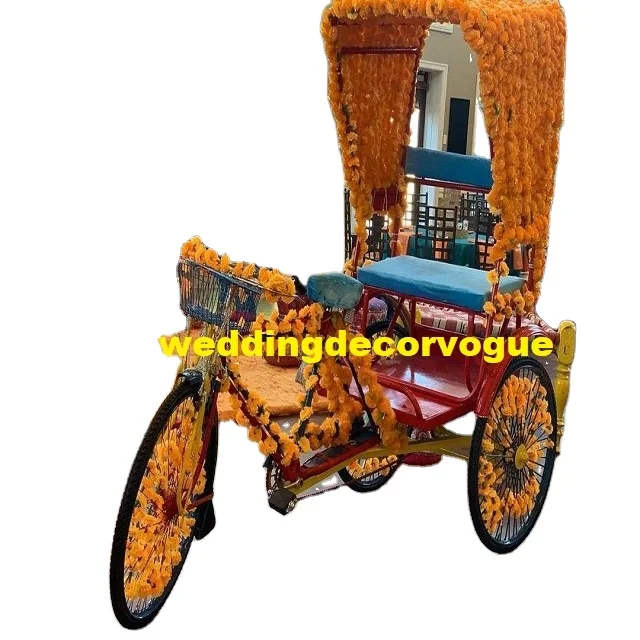 Decorative Rickshaw for Wedding Shoot - Stylish Prop