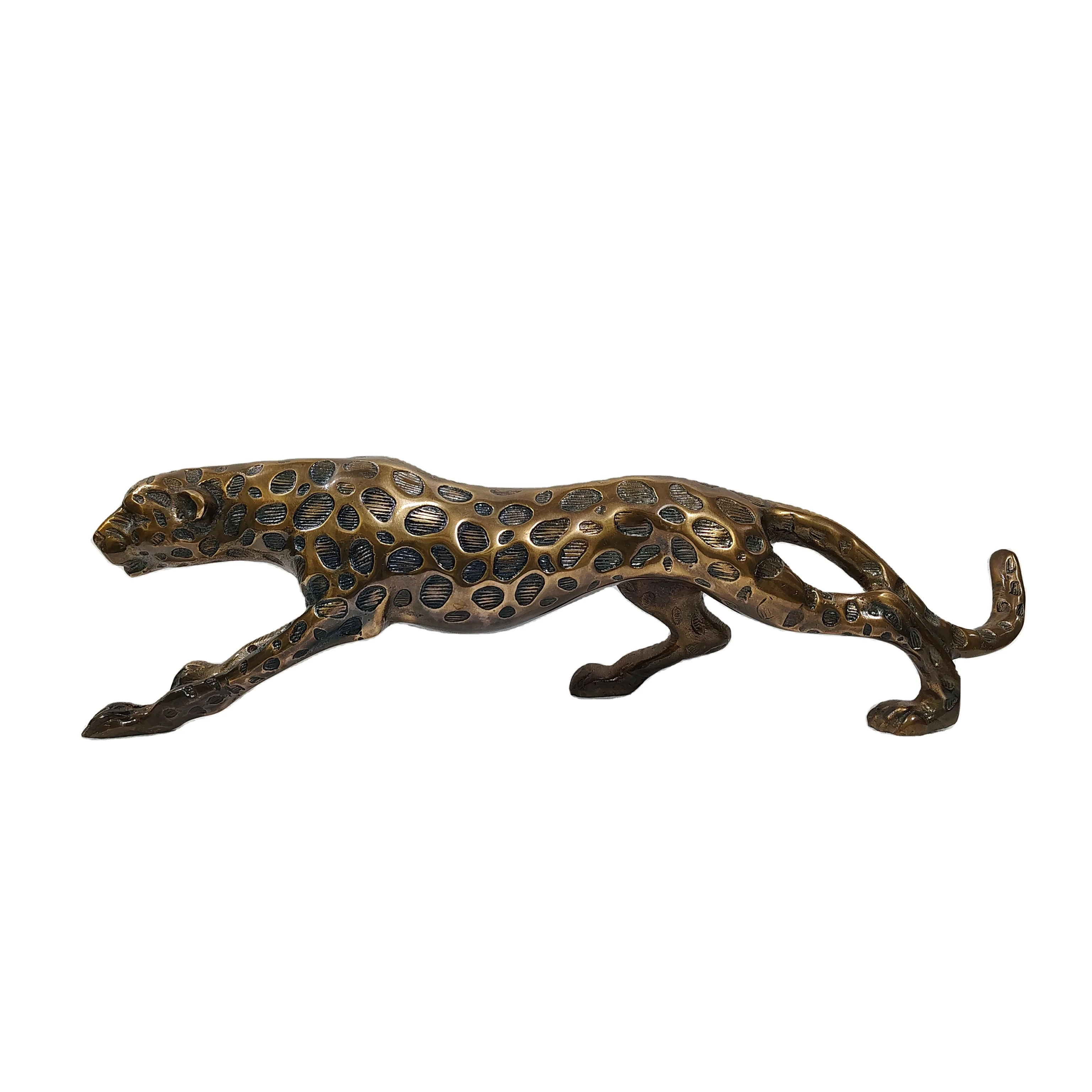 Metal Leopard Statue Figurine Sculpture Brass Antique Finish| Alibaba.com