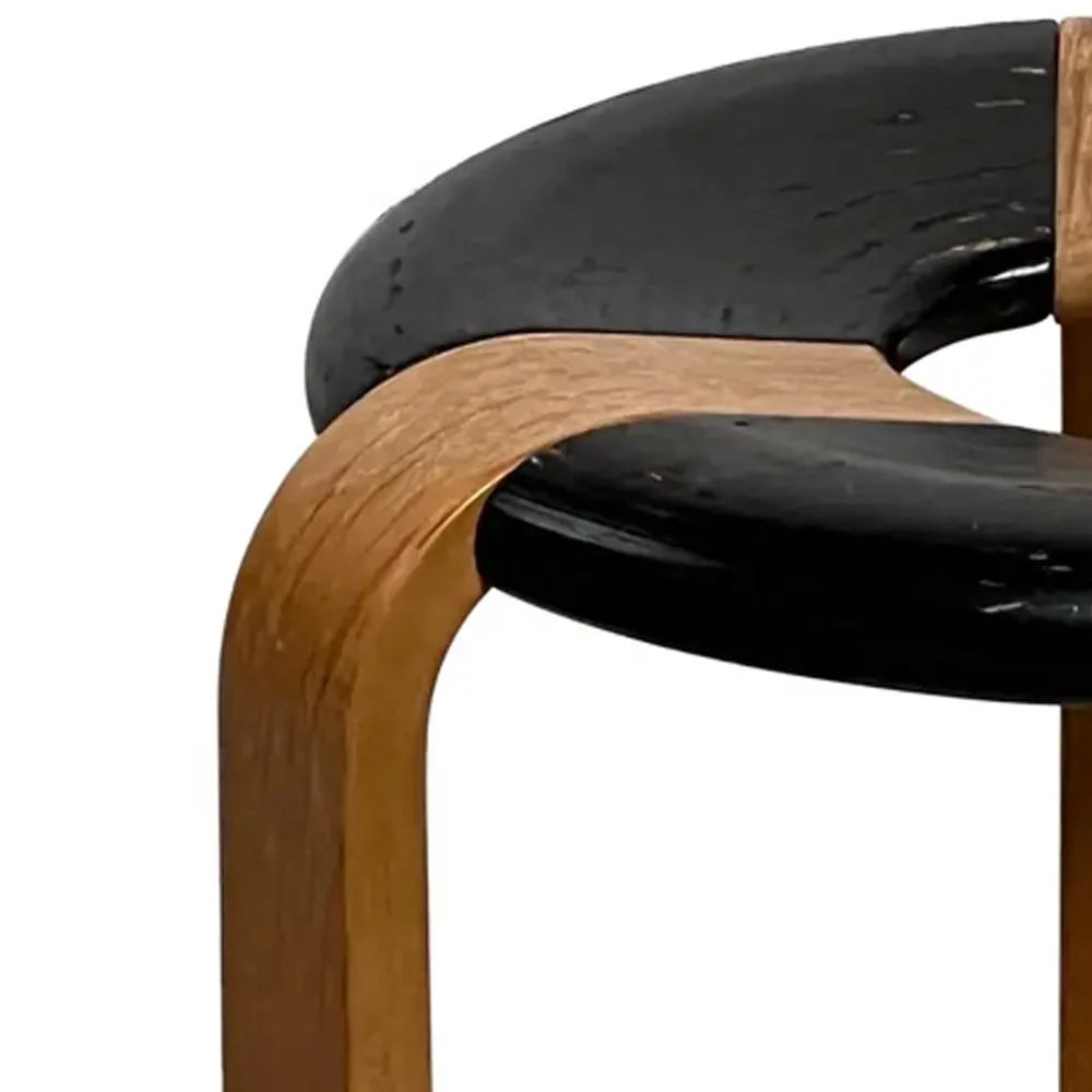 Solid Teak Wood Round Stool Donut Modern Design - Buy Stools & Ottomans ...