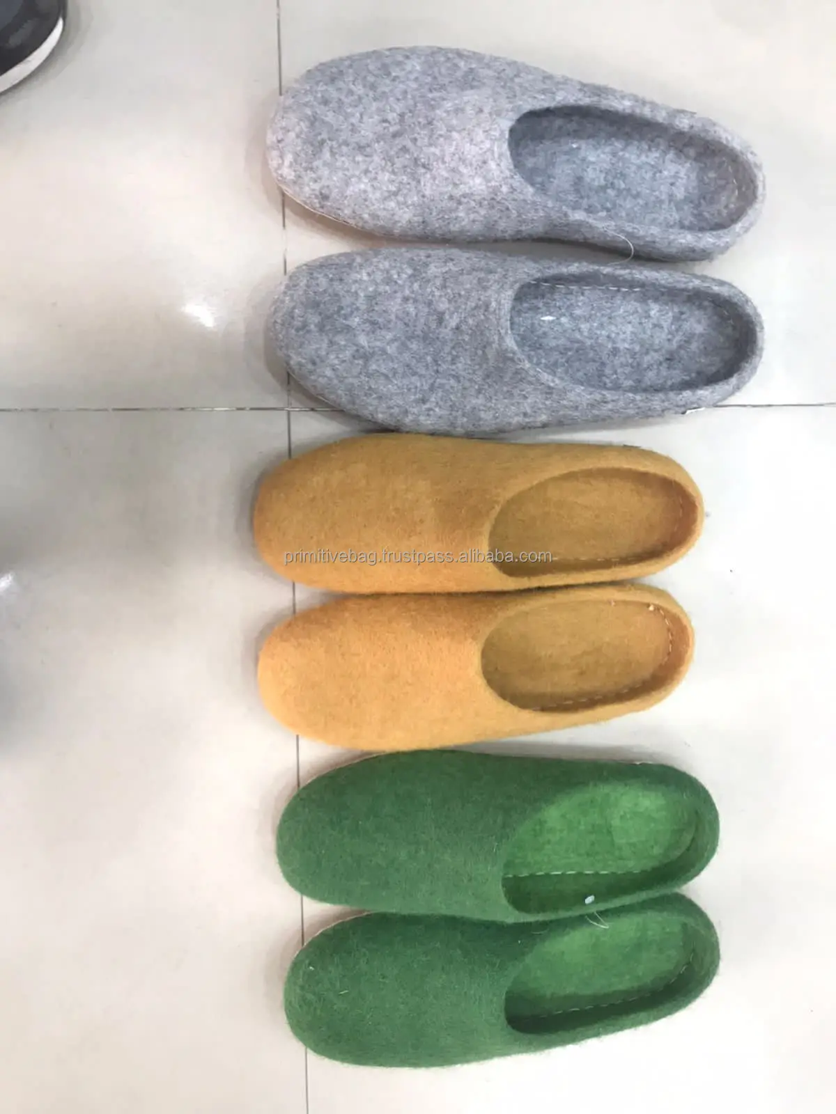 Handmade Wool Felt Slippers - Warm, Lightweight, and Customizable