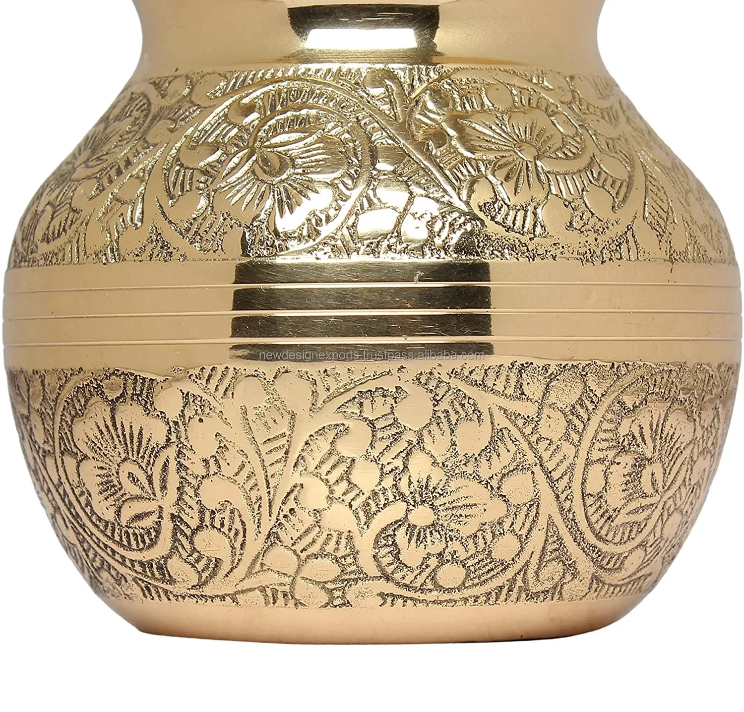 Brass Handcrafted Embossed Designer Lota for Pooja/gifts