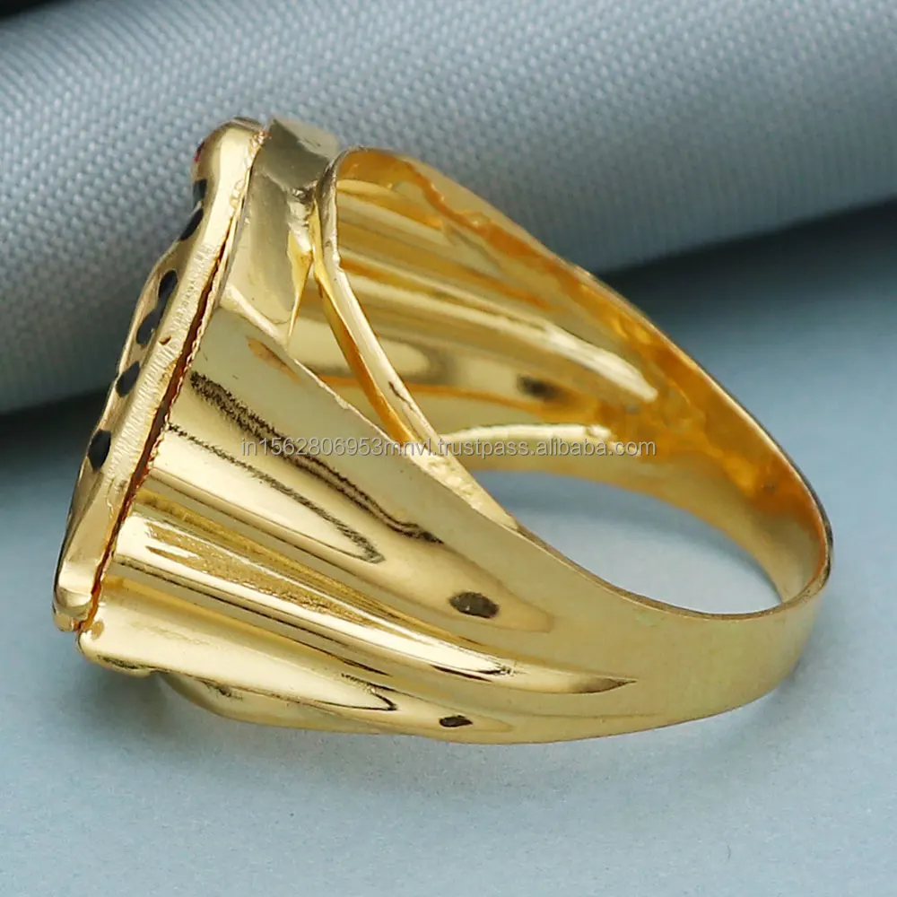 22k Excise Stamp Veritable Gold Us Size 10 Simple Ring For Partner Gift ...