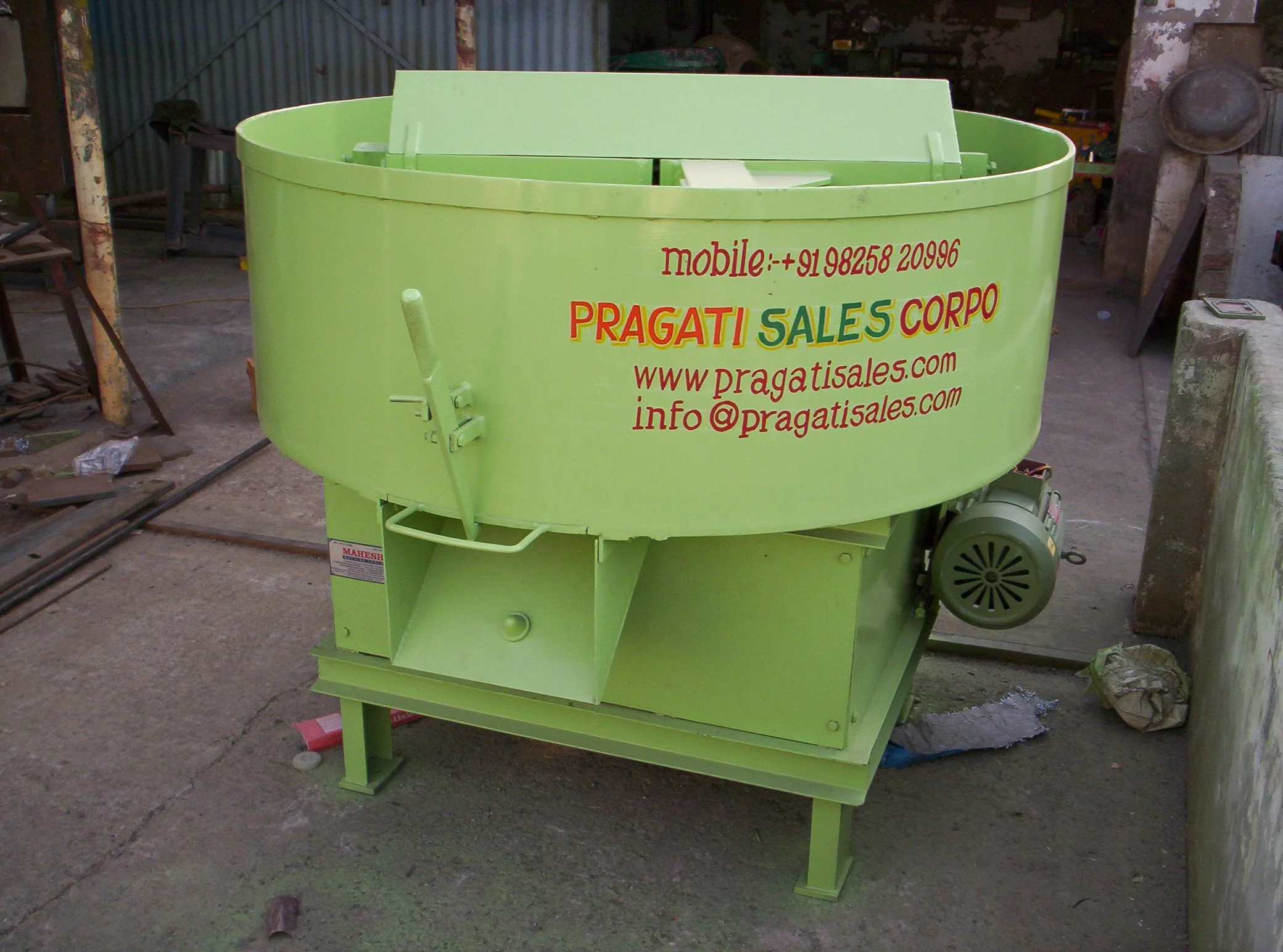 Soil Mixer Machine with Electric Motor Powered and Used for Compost ...