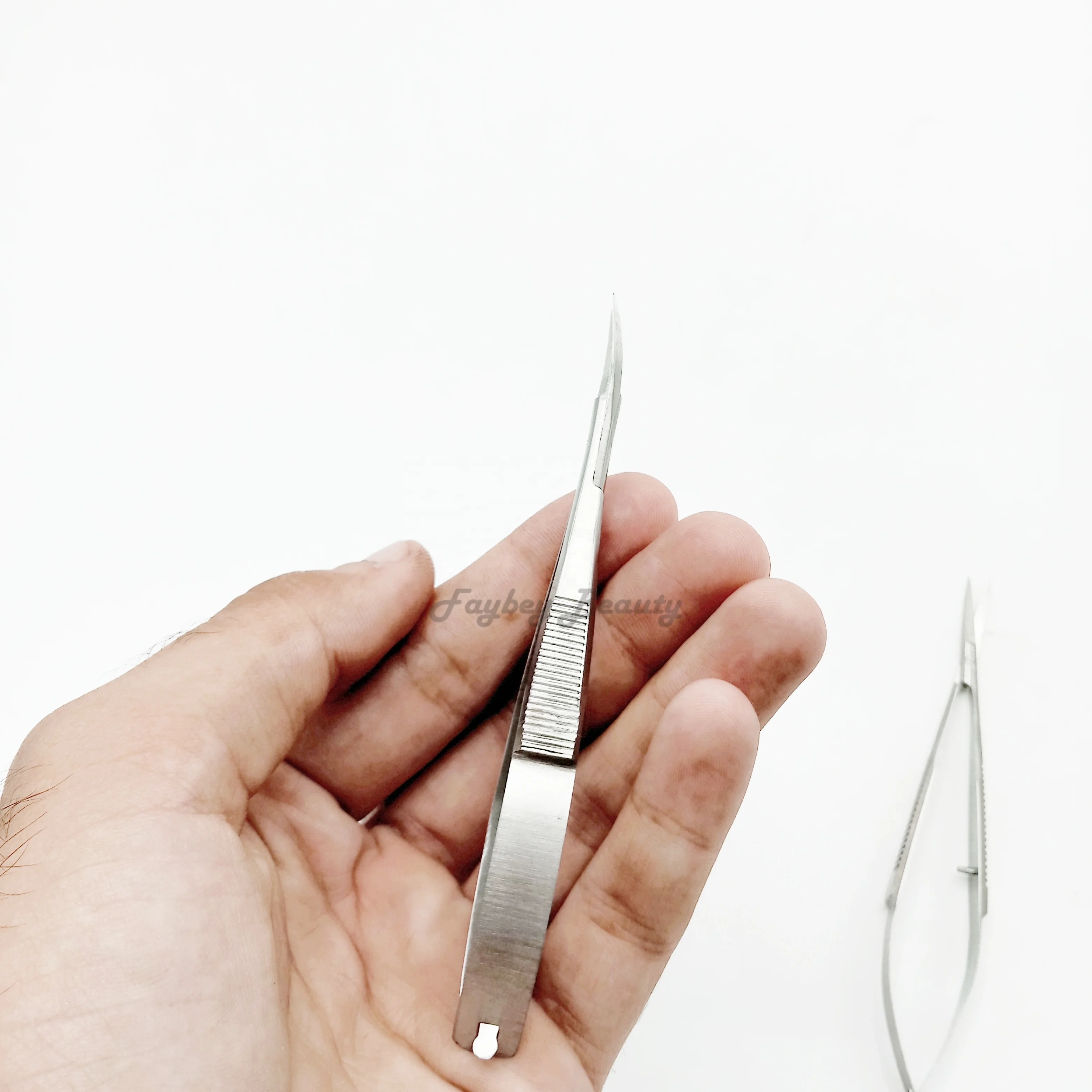 Micro Scissors Straight And Curved 12cm Stainless Steel Made Spring ...