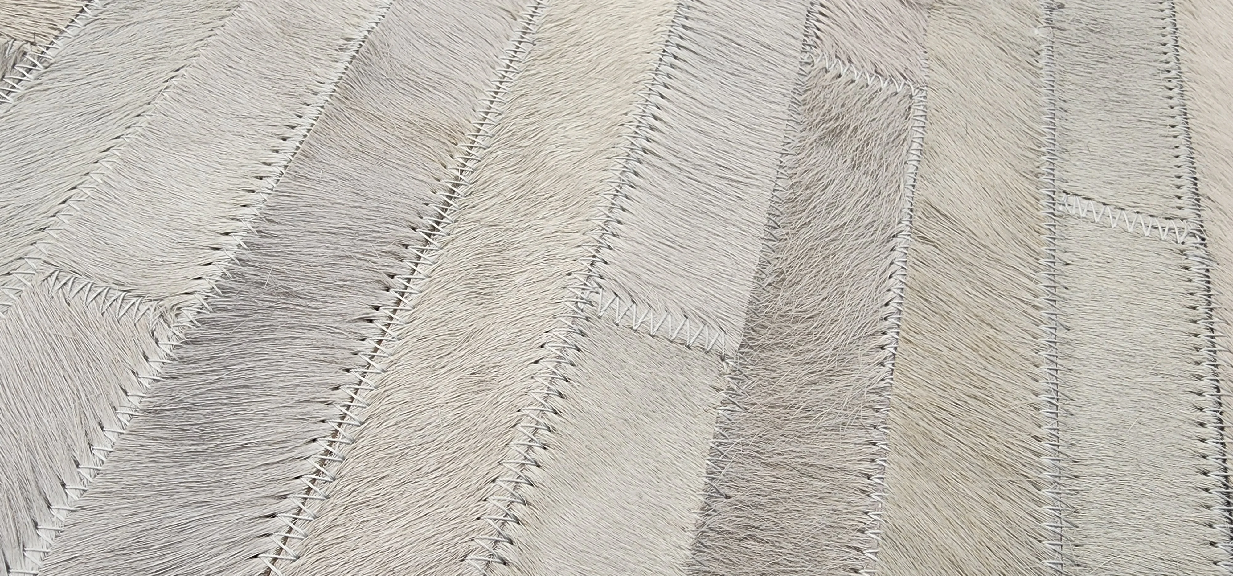 High Quality Natural Grey Color Cow Skin Pure Real Cow Leather Hair-on ...