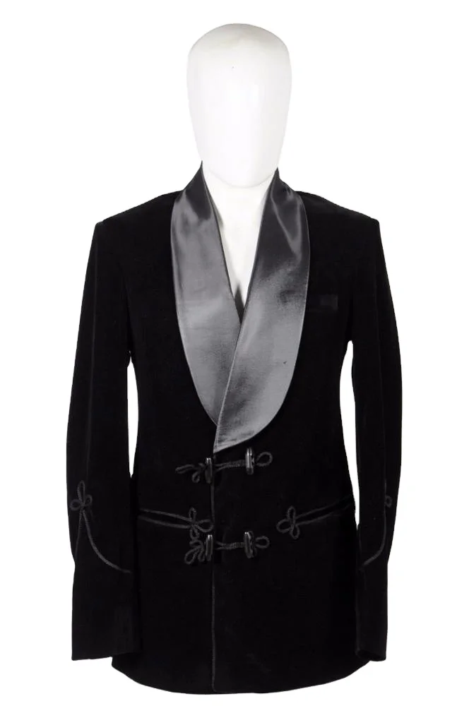 Men Smoking Jackets Robe Handmade Dressing Gowns Formal Evening ...