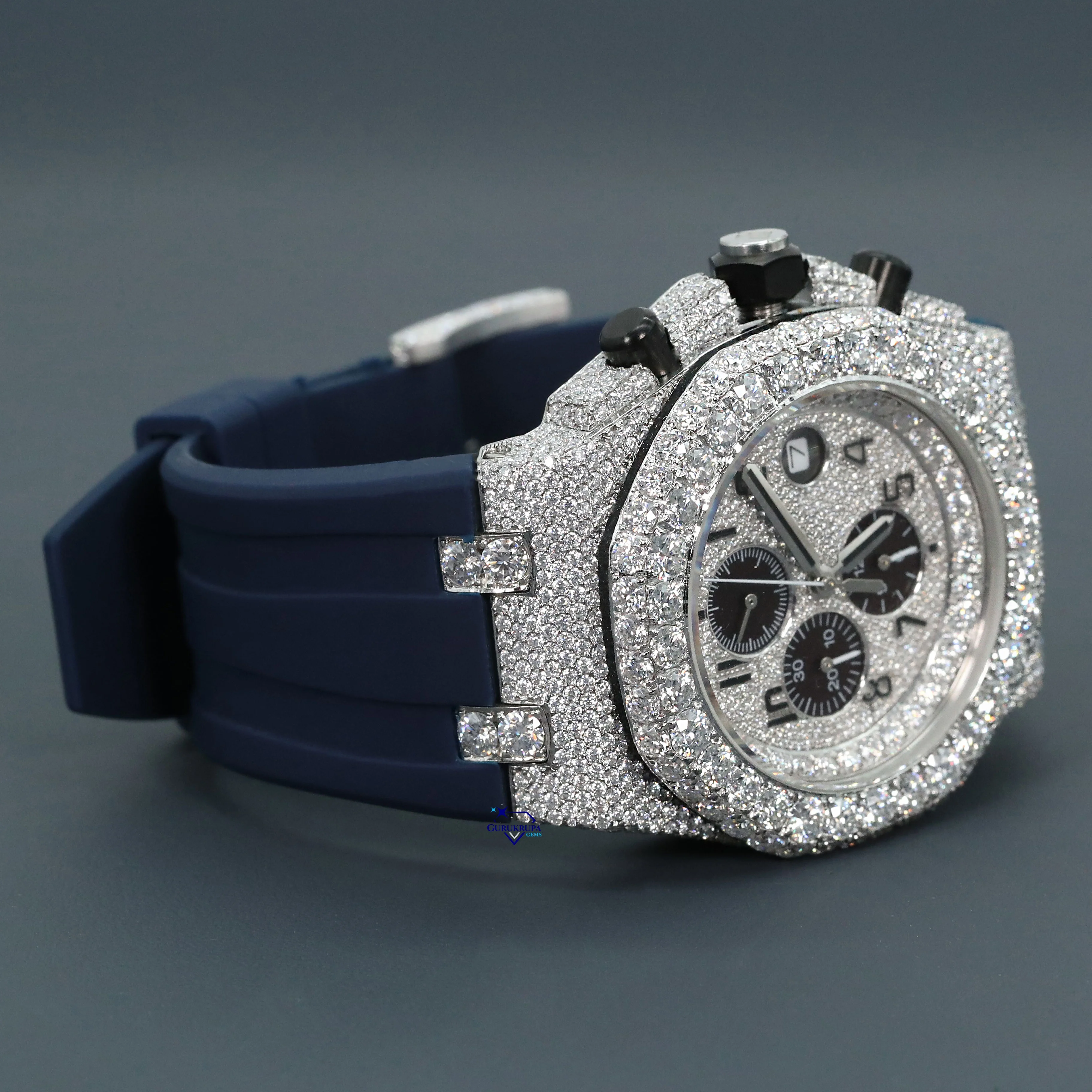 Introducing Our 2024 New Hip Hop Chronograph Watch With Labgrown ...