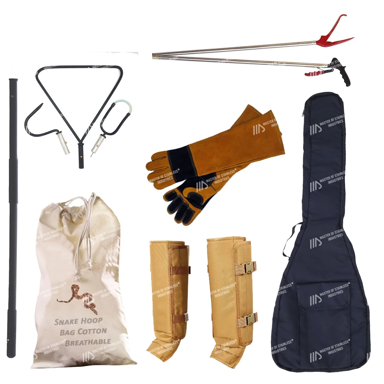 Snake Catcher Tongs - Professional Herpetology Tools