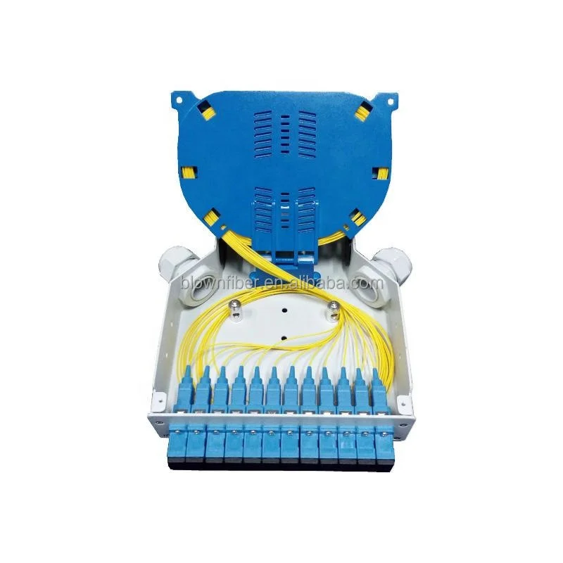 Din Rail Mounted Fiber Optic Terminal Box For Fiber Connection And ...