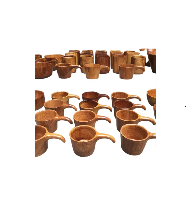 Hot Sale Assorted Wood Tiki Statues /Hand-carved Tiki Wood cups ...