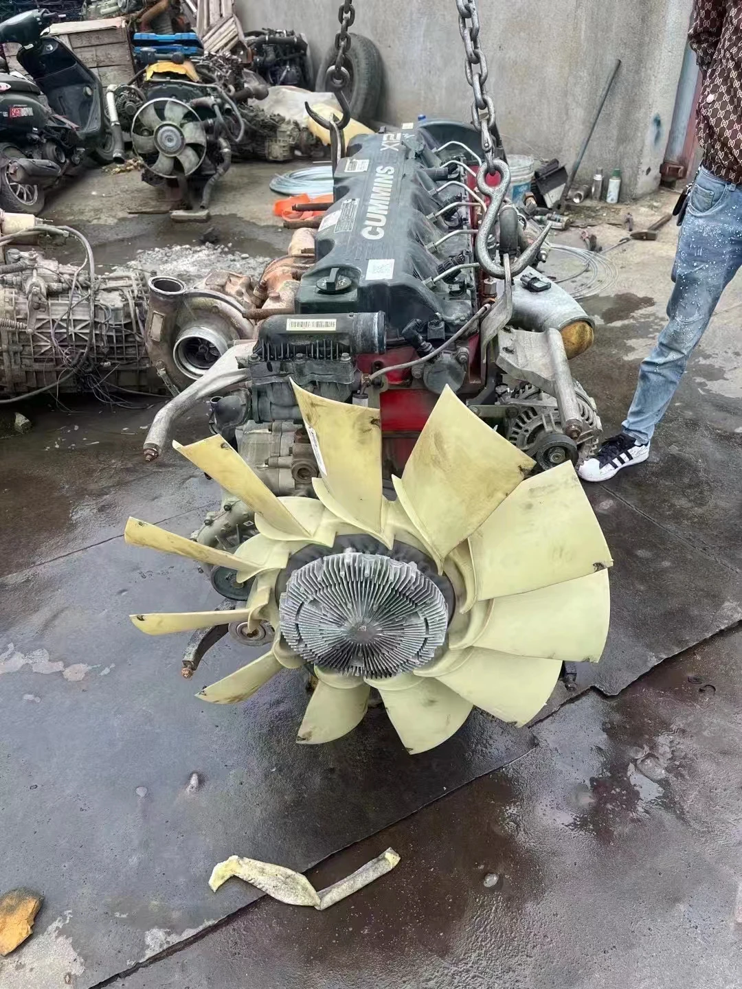 430hp X12 Used Turbo Diesel Engine Isx12 Motor With Low Mileage For ...