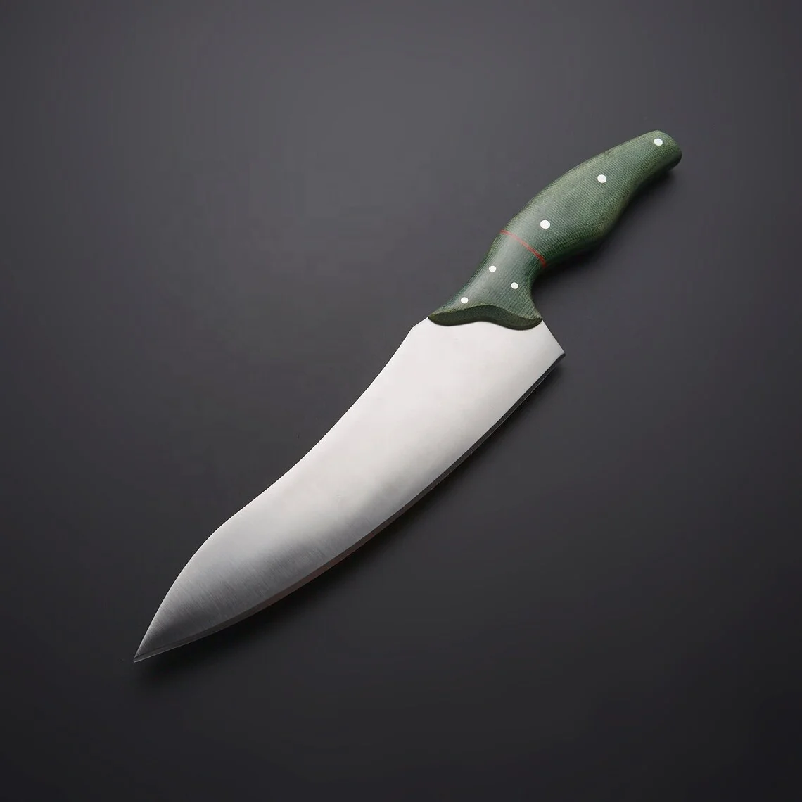 Custom Handmade Pakistani J2 Stainless Steel Chef Knife Handle Micarta ...