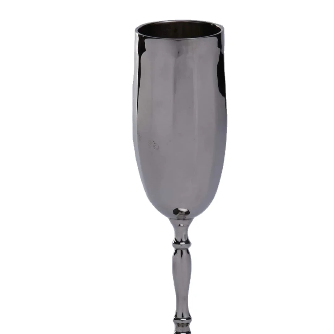 Modern Brass High Quality Metal Goblet For Glassware black color simple ...