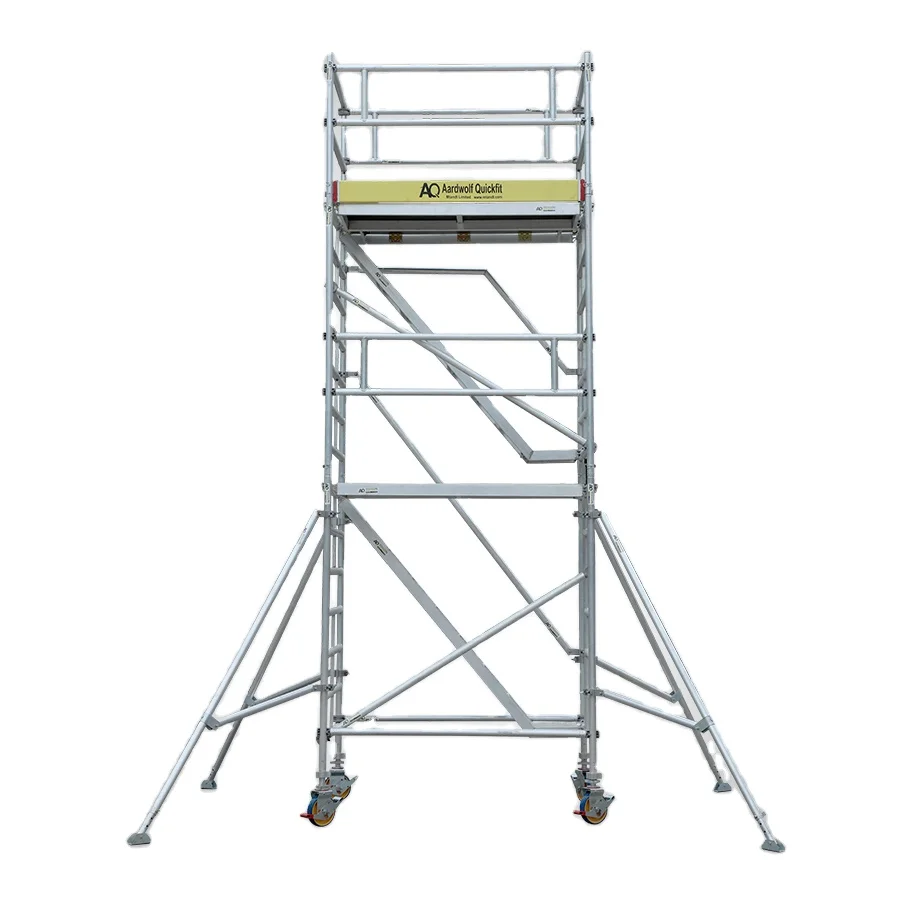 Portable & Durable Aluminum Cantilever Scaffold Tower 6m 10m For Easy ...