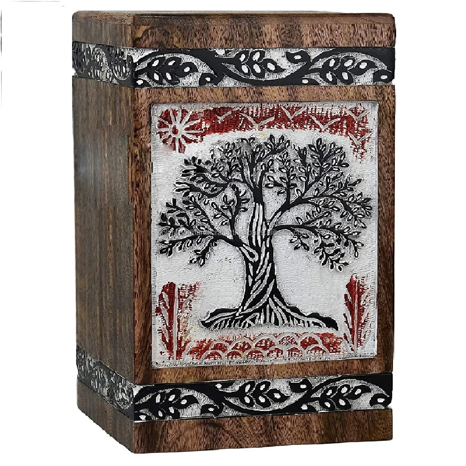 New Arrival Wood Adult Cremation Urn Best Selling Wooden Urn For Human ...