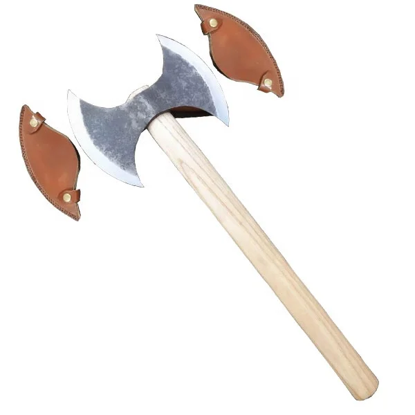 Custom Hand Forged Viking Double-Bladed Battle Axe