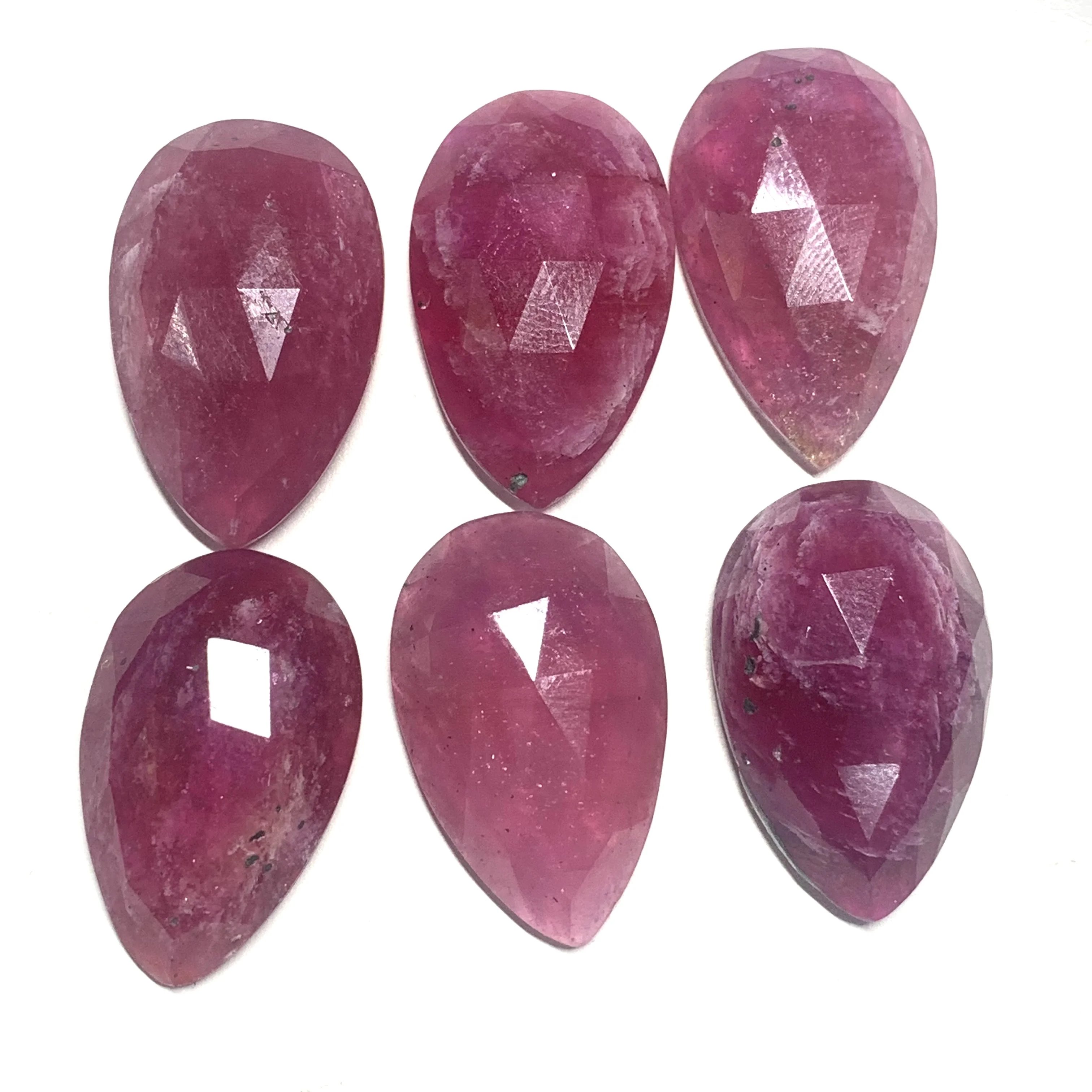 Natural Ruby Glass Filled Ruby Faceted Loose Gemstone Calibrated Size ...