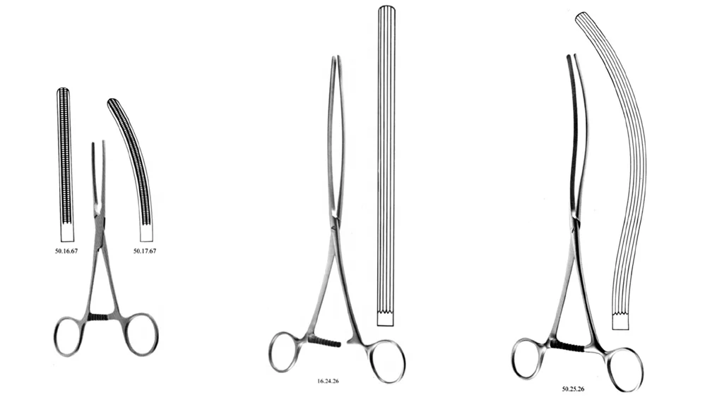Doyen Atraumatic Intestinal Clamp Instruments Obstétriques Acier ...