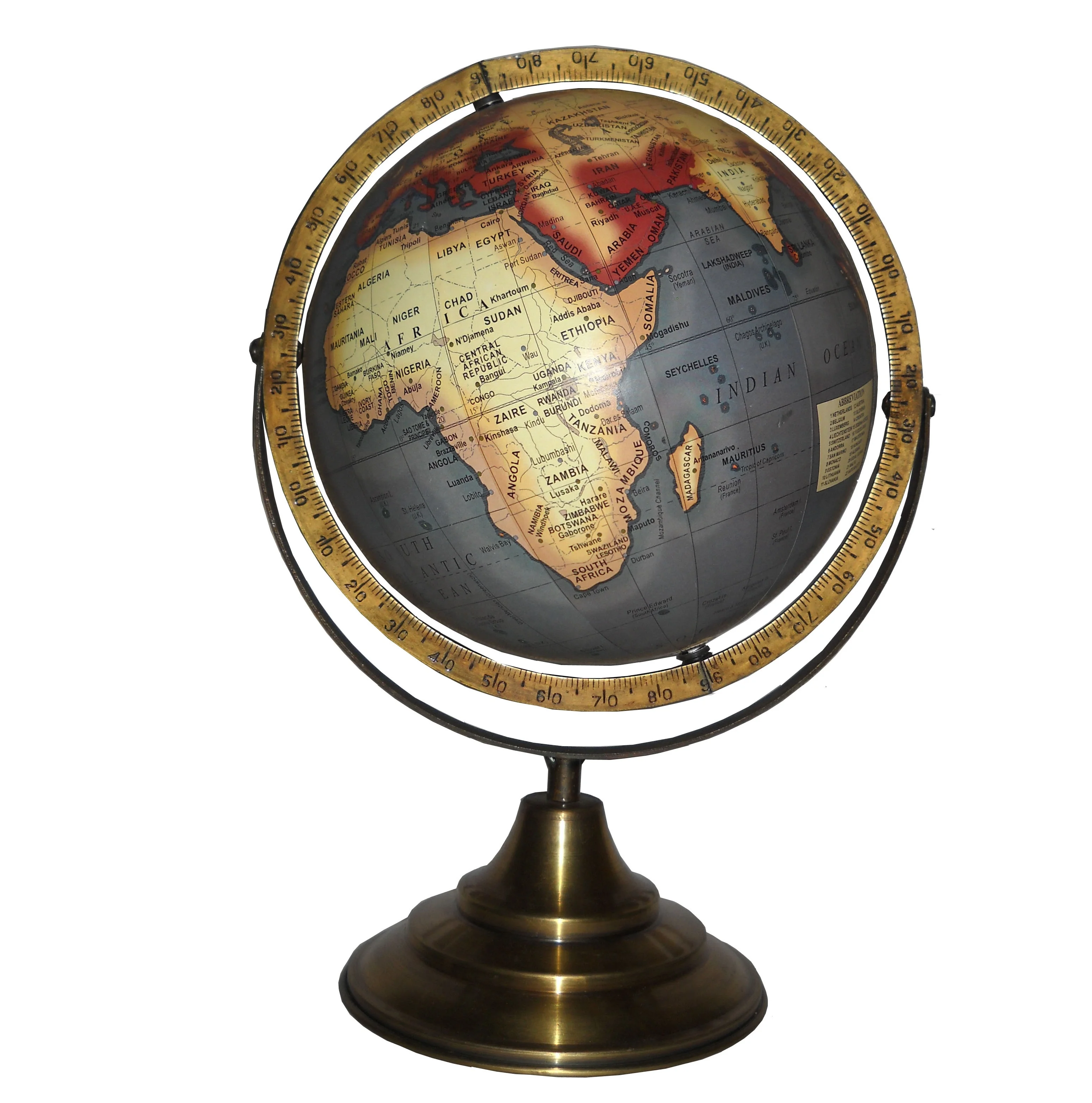 Rotating Globe World Map Of Earth Geography School Educational Tool ...